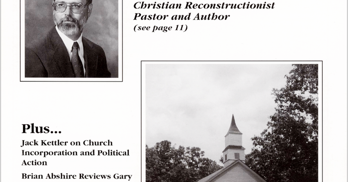 Kenneth L. Gentry, Jr.: Christian Reconstructionist Pastor and Author