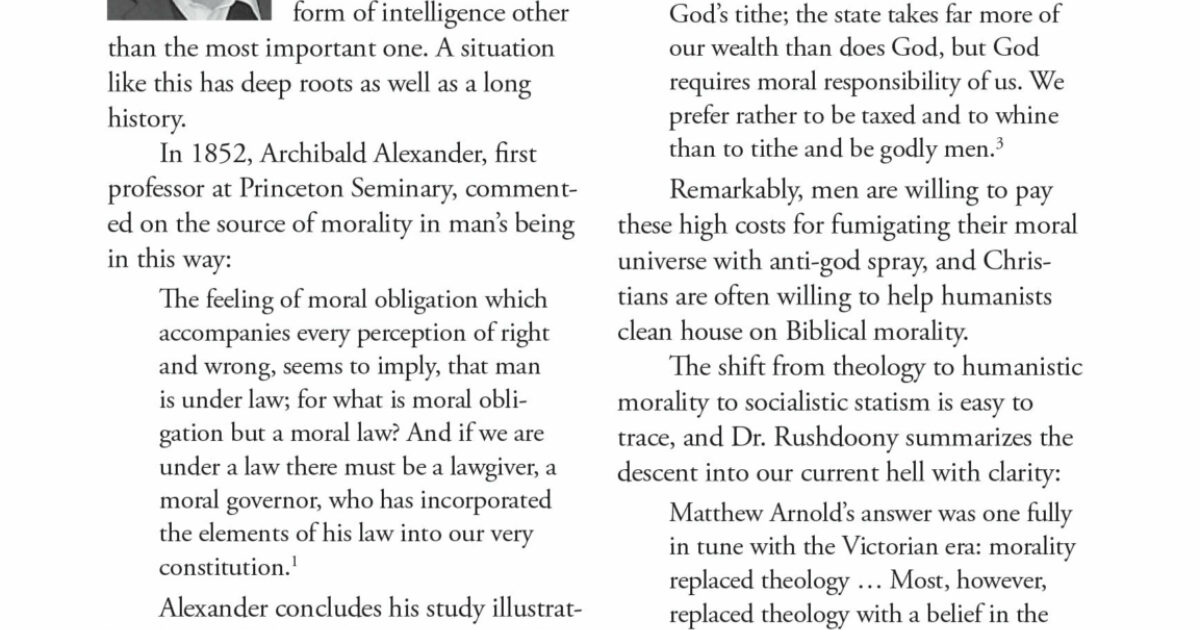 Chalcedon | Moral Intelligence